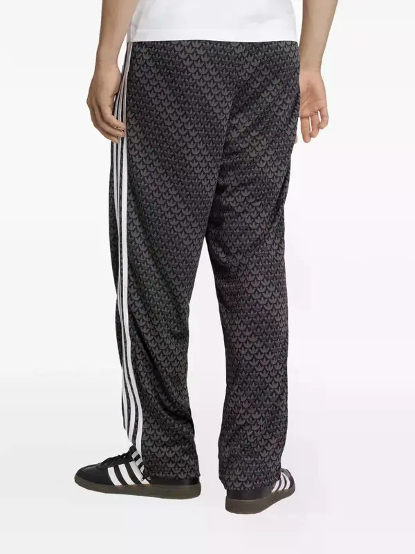 Adidas Firebird Logo-print Stripe Track Pants - Grey