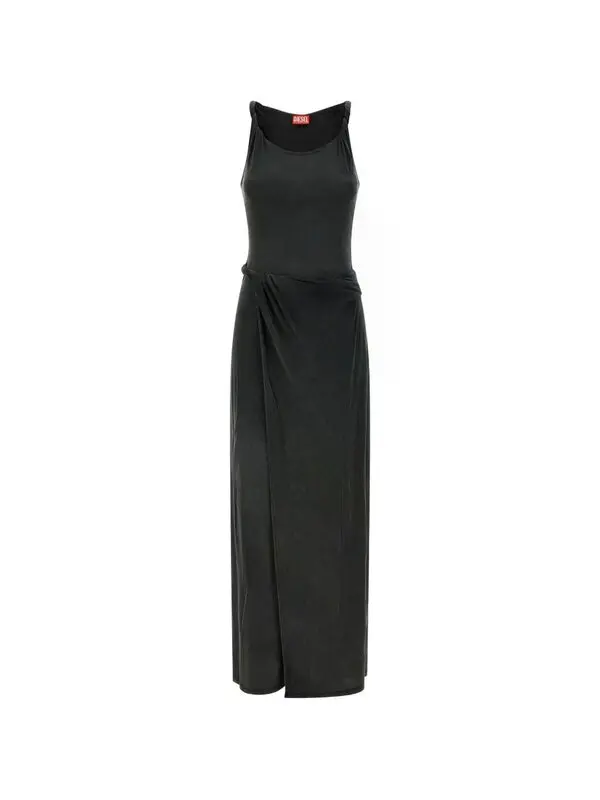 DIESEL® D-estiga-s1 Rolled Strap Délavé Dress - Black