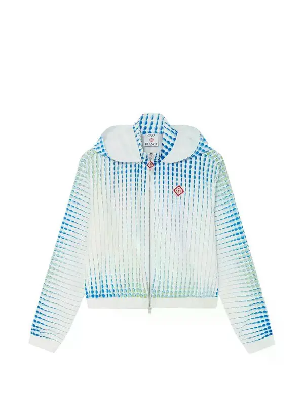 Casablanca Hooded Dotted Jacket