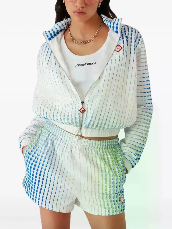 Casablanca Hooded Dotted Jacket