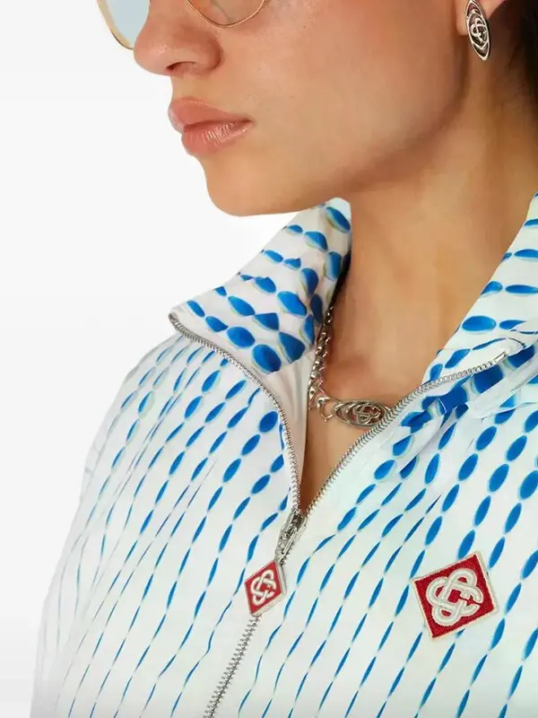 Casablanca Hooded Dotted Jacket