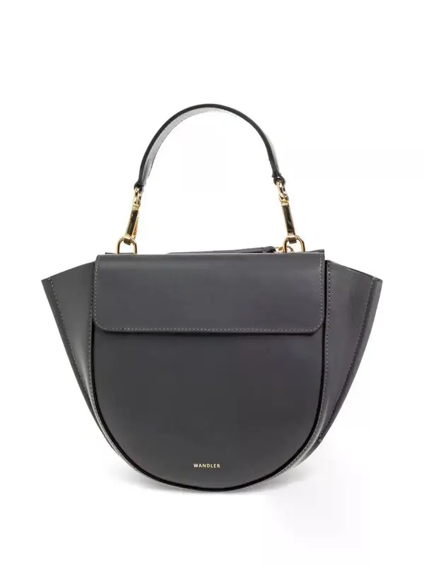 WANDLER Mini Hortensia Flap Top Handle Tote - Grey