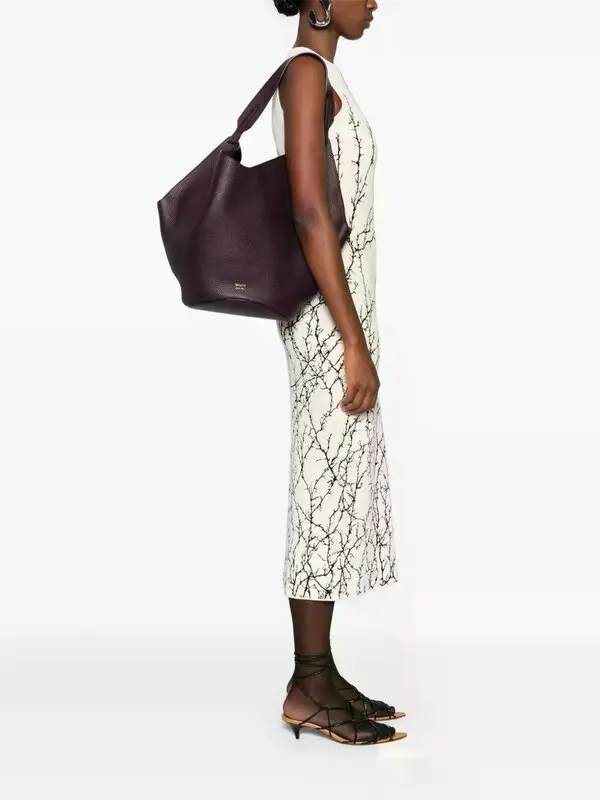Khaite Medium Lotus Leather Tote Bag