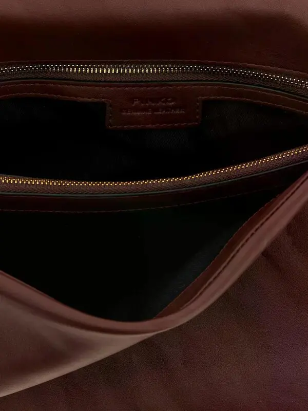Pinko Medium Love Click-soft Leather Cross Body Bag