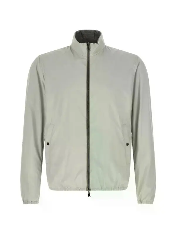 Herno Reversible Zip-up Bomber Jacket - Grey