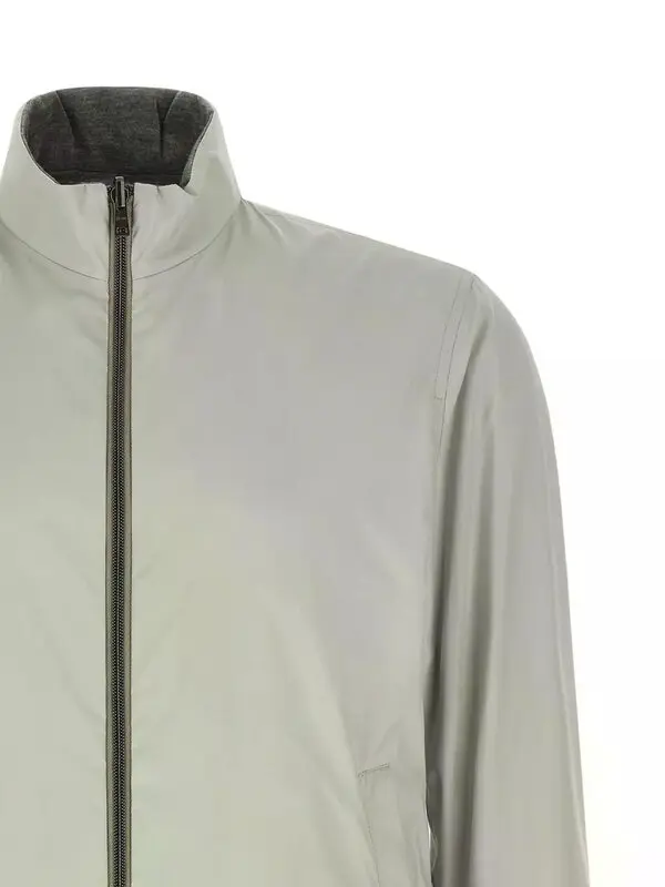 Herno Reversible Zip-up Bomber Jacket - Grey