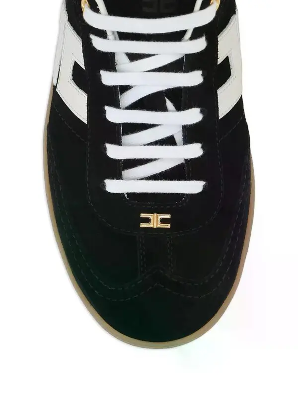 Elisabetta Franchi Suede Logo Sneakers