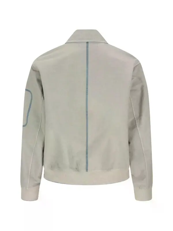 MASSIMO OSTI STUDIO Polo Collar Bomber Jacket - Neutrals