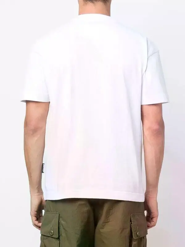 Palm Angels Leaf-print Crew Neck T-shirt