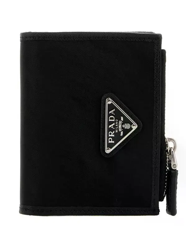Prada Triangle-logo Zipped Wallet - Black