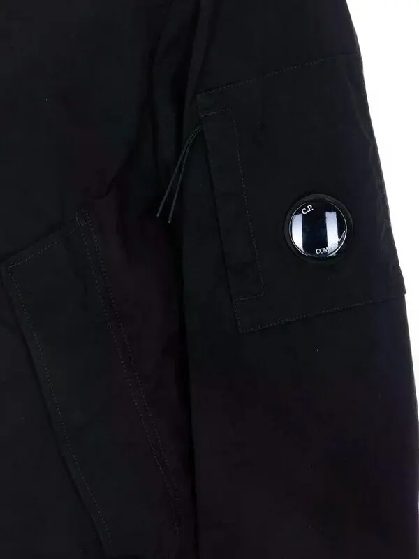 C.P. COMPANY Hooded Cotton Jacket - Black