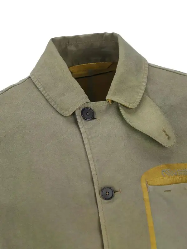 MASSIMO OSTI STUDIO Patch-pocket Jacket - Green