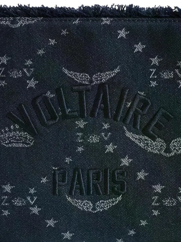 Zadig&Voltaire Angel Monogram Frayed Pouch Bag