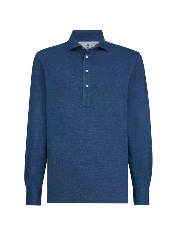 Brunello Cucinelli Long-sleeve Polo Shirt
