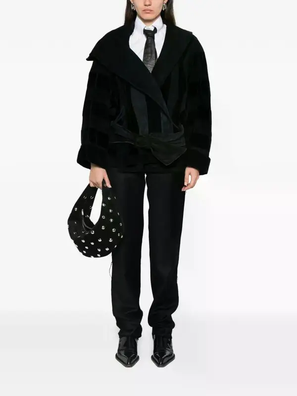 A.N.G.E.L.O. VINTAGE CULT 1980s Striped Belted Jacket
