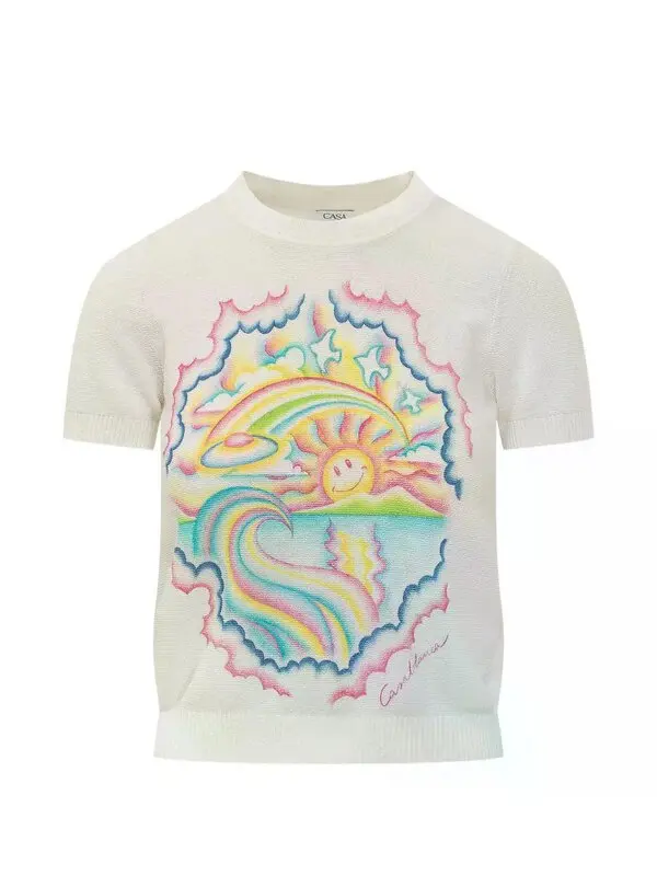 Casablanca Graphic Short-sleeved T-shirt