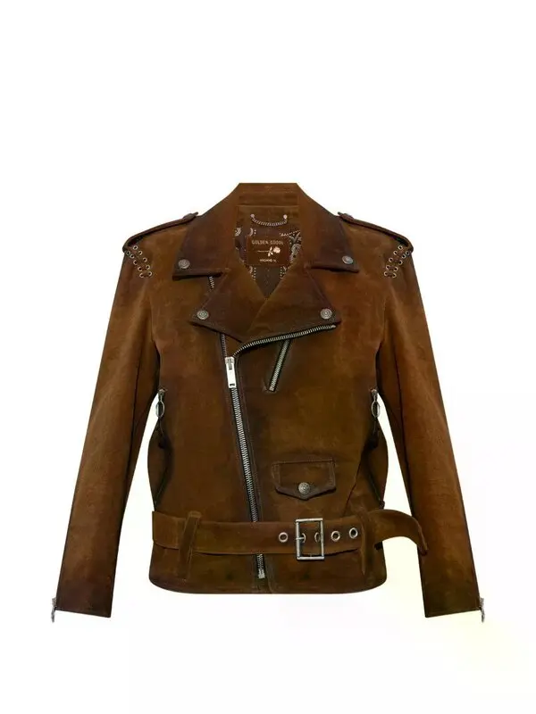 GOLDEN GOOSE Belted Leather Jacket