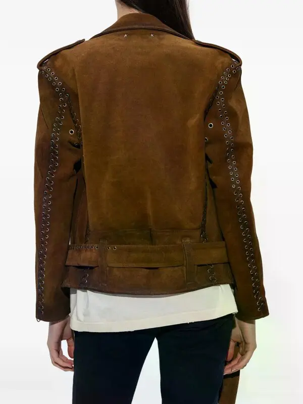 GOLDEN GOOSE Belted Leather Jacket