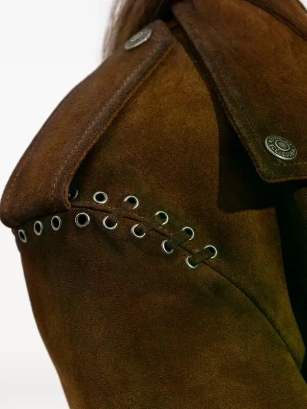 GOLDEN GOOSE Belted Leather Jacket