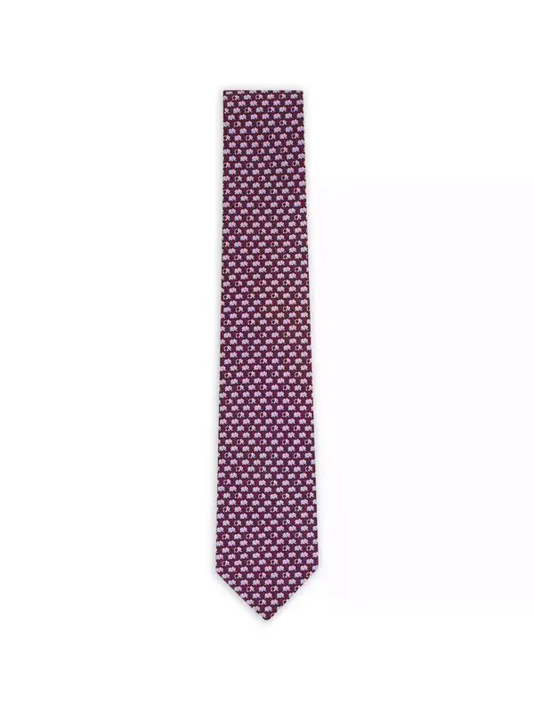 FERRAGAMO Elephant-pattern Necktie