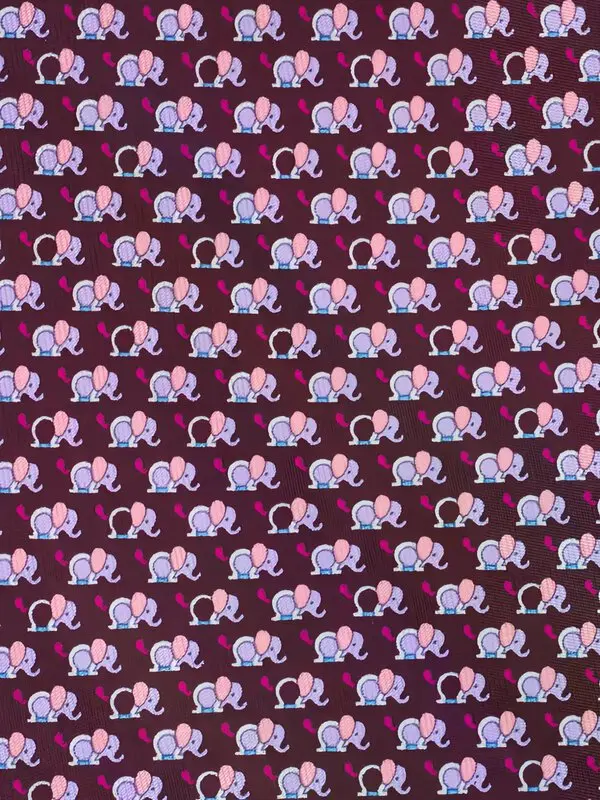 FERRAGAMO Elephant-pattern Necktie