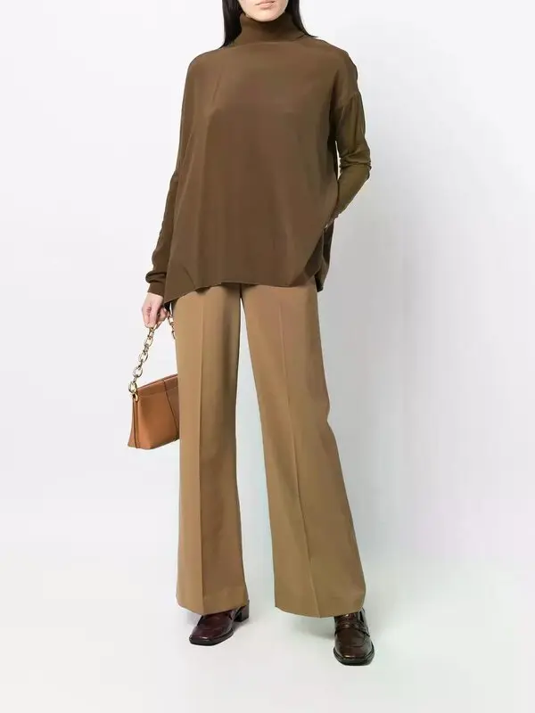 Kristensen Du Nord Draped Silk Jumper