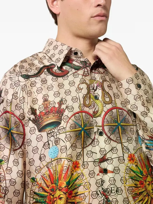 Philipp Plein Monogram Tattoo Shirt