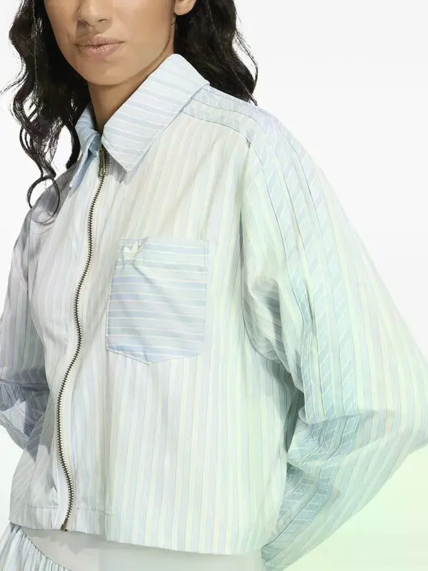 Adidas Striped Zip-up Shirt