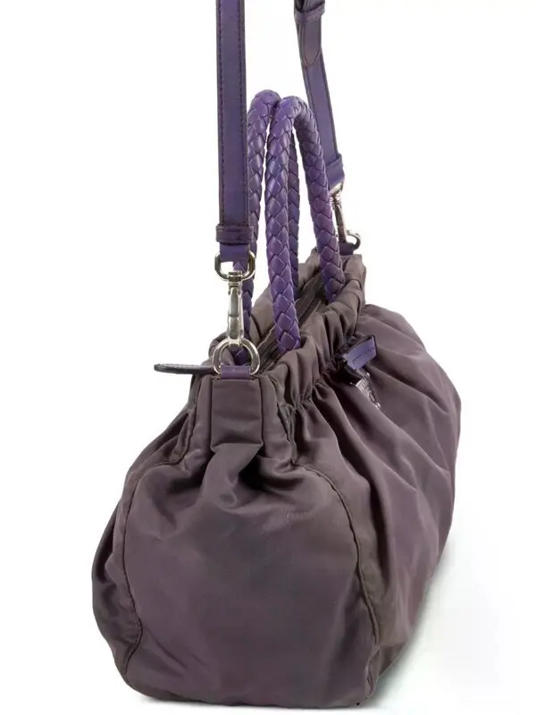 Prada 2000s Braided Handle Tote Bag