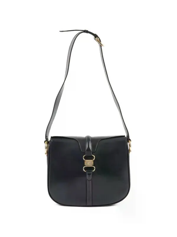 Celine 1990s Box Leather Shoulder Bag