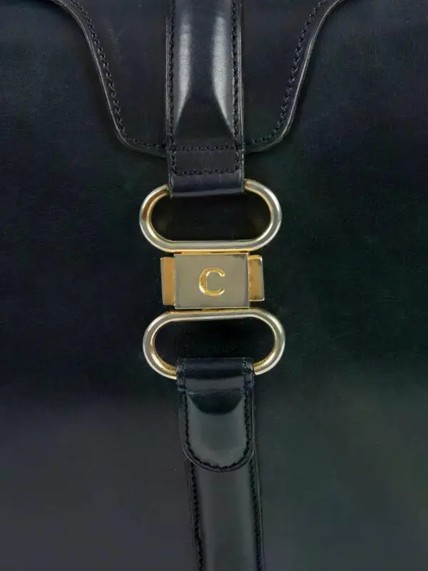 Celine 1990s Box Leather Shoulder Bag