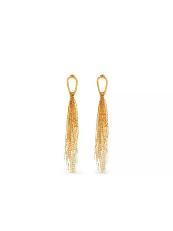 FORTE_FORTE Chain Tassel Earrings
