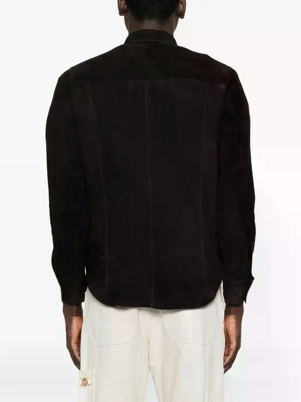 RIFUGIO Pocket Suede Shirt - Brown
