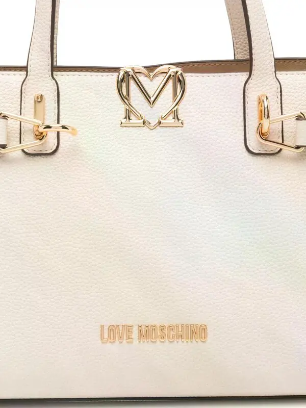 Moschino Logo-hardware Tote Bag - Neutrals