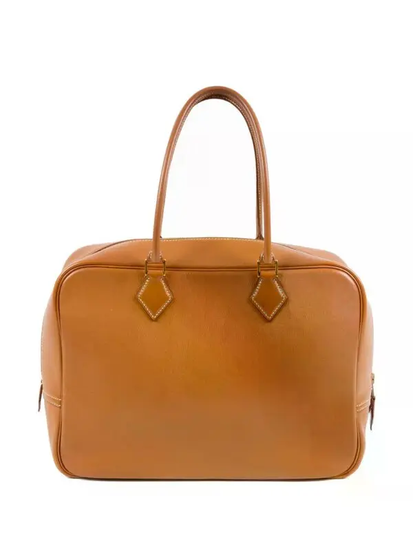 Hermès 1996 Leather Plume 32 Handbag - Brown