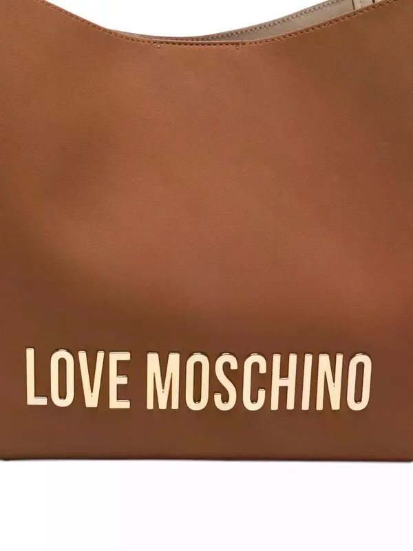 Moschino Logo-lettering Tote - Brown