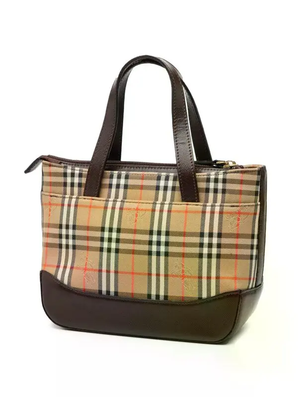 Burberry Haymarket Check Canvas Tote Bag