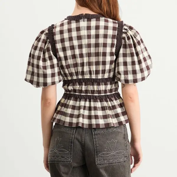 DAMSON MADDER Everly Ruffle Blouse - Butter