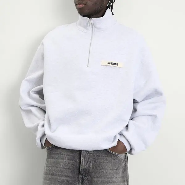 Jacquemus Grosgrain Zip Sweatshirt