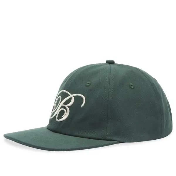 BOUND Script Embroidered Six-panel Cap - Forest Green