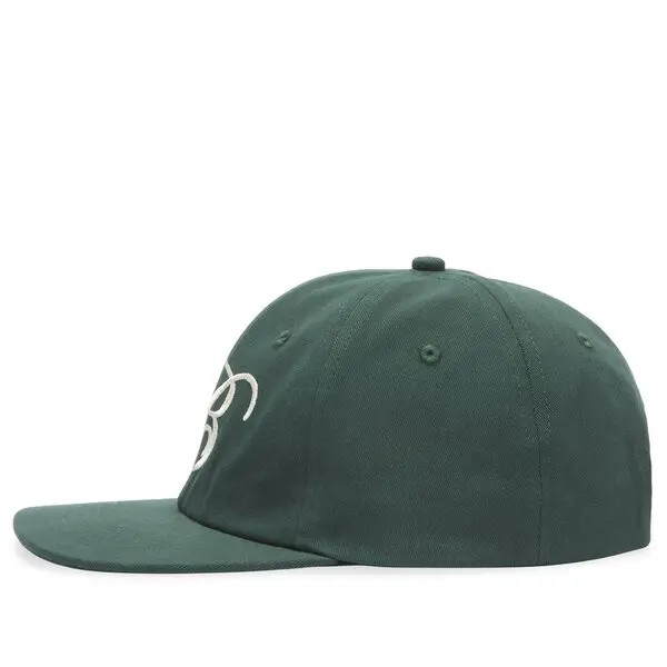 BOUND Script Embroidered Six-panel Cap - Forest Green