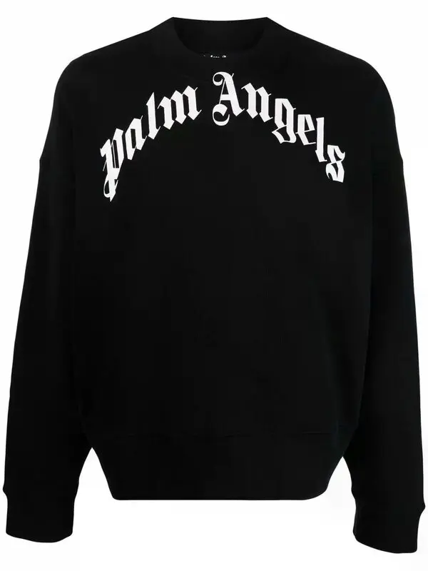 Palm Angels Logo-print Long-sleeve Sweatshirt