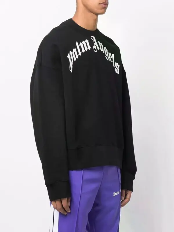 Palm Angels Logo-print Long-sleeve Sweatshirt