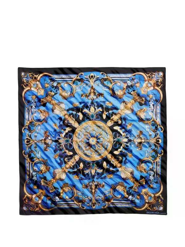 Balenciaga Ornamental-print Scarf
