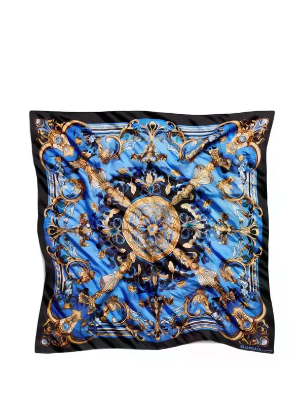 Balenciaga Ornamental-print Scarf