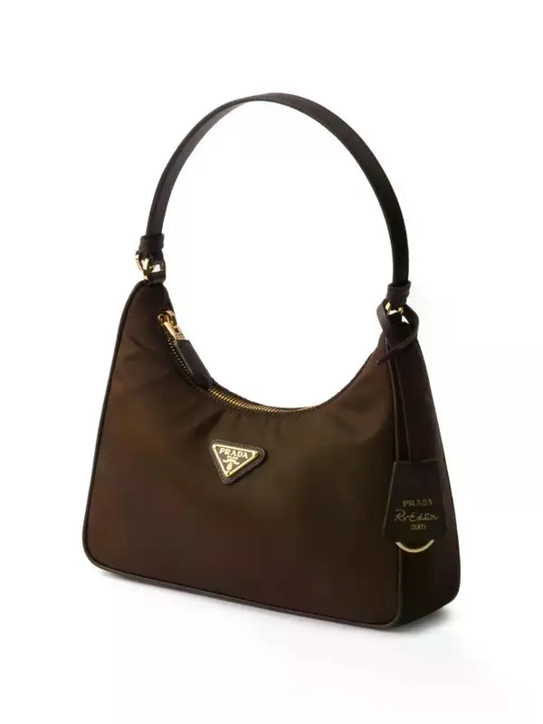 Prada Mini Re-edition 2005 Shoulder Bag - Brown