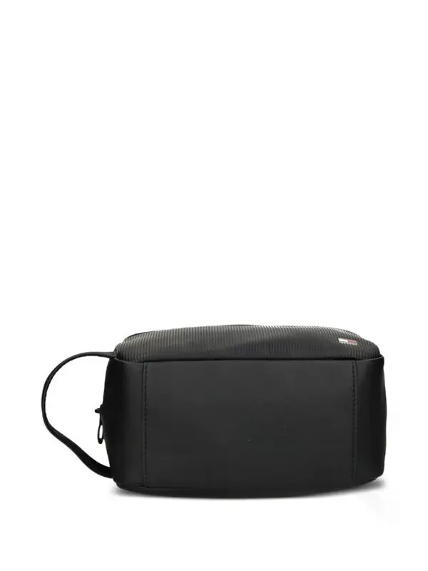 Tommy Hilfiger Ribbed Zip Wash Bag