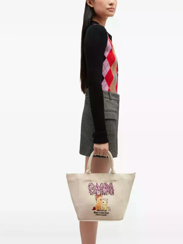 GANNI Easy Pony Tote Bag