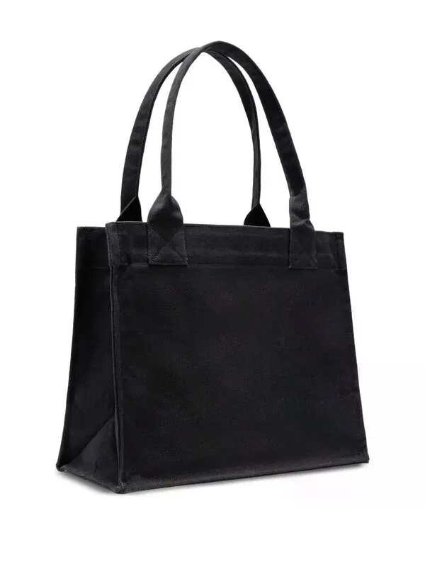GANNI Graphic Print Canvas Tote Bag