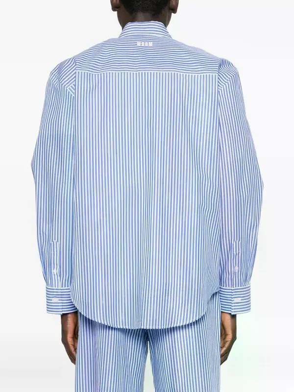 MSGM Striped Logo Shirt